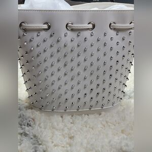 Bags | All Black Spiked Bucket Bag | Poshmark